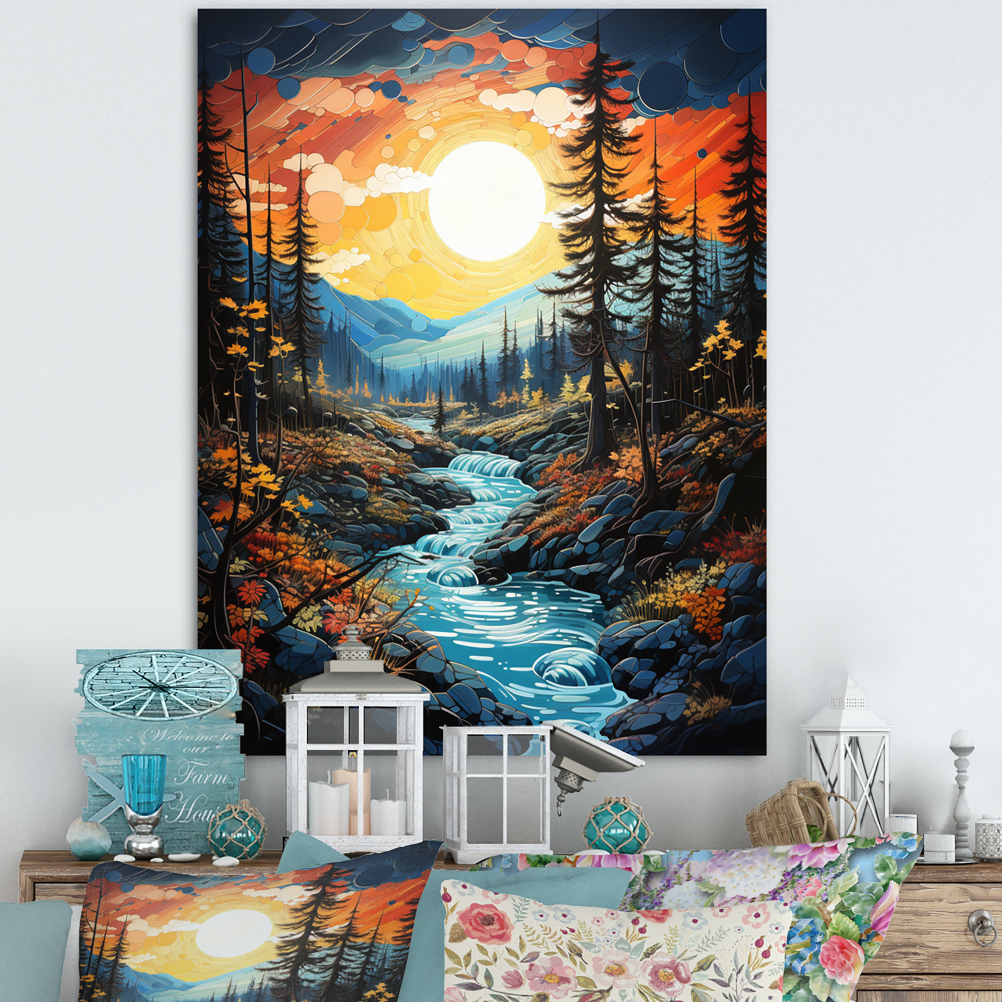 Millwood Pines Aymee Aurora Borealis Aurora Symphony V Framed On Canvas Print | Wayfair